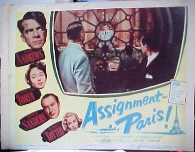 Laura's Miscellaneous Musings: Tonight's Movie: Assignment - Paris (1952)