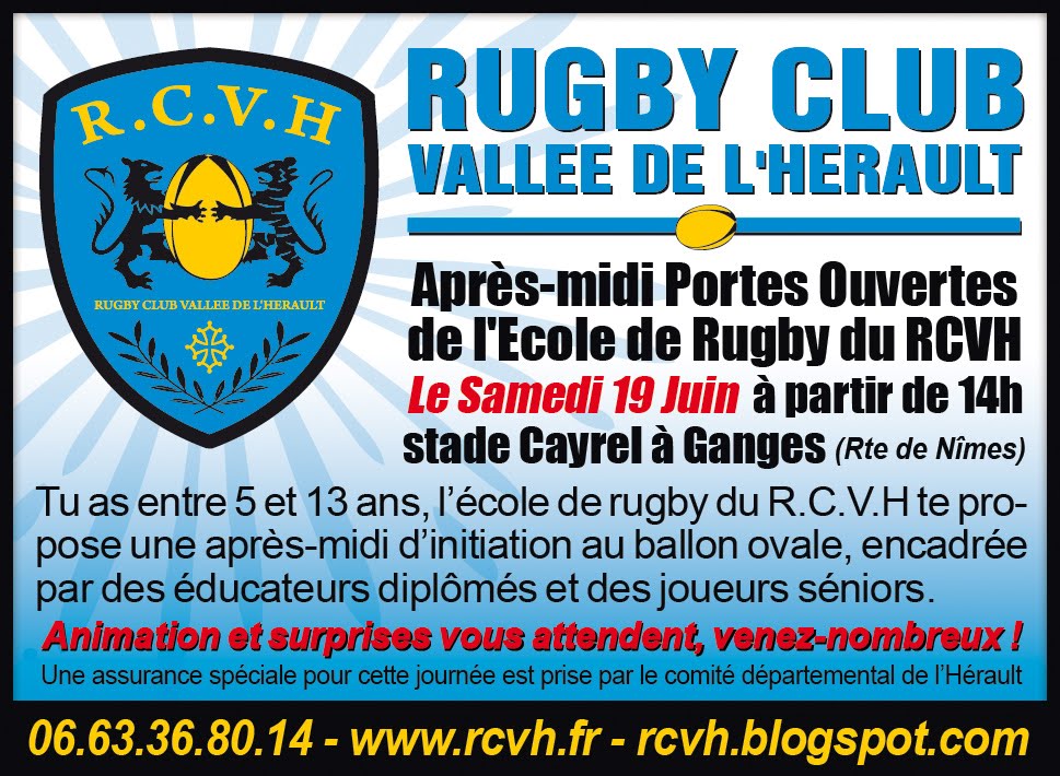 Le Blog du Rugby Club Vallée de l'Hérault: Journée Portes Ouvertes