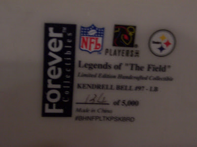 Steeler Bobbleheads: Kendrell Bell Forever Collectibles Legends of "The ...