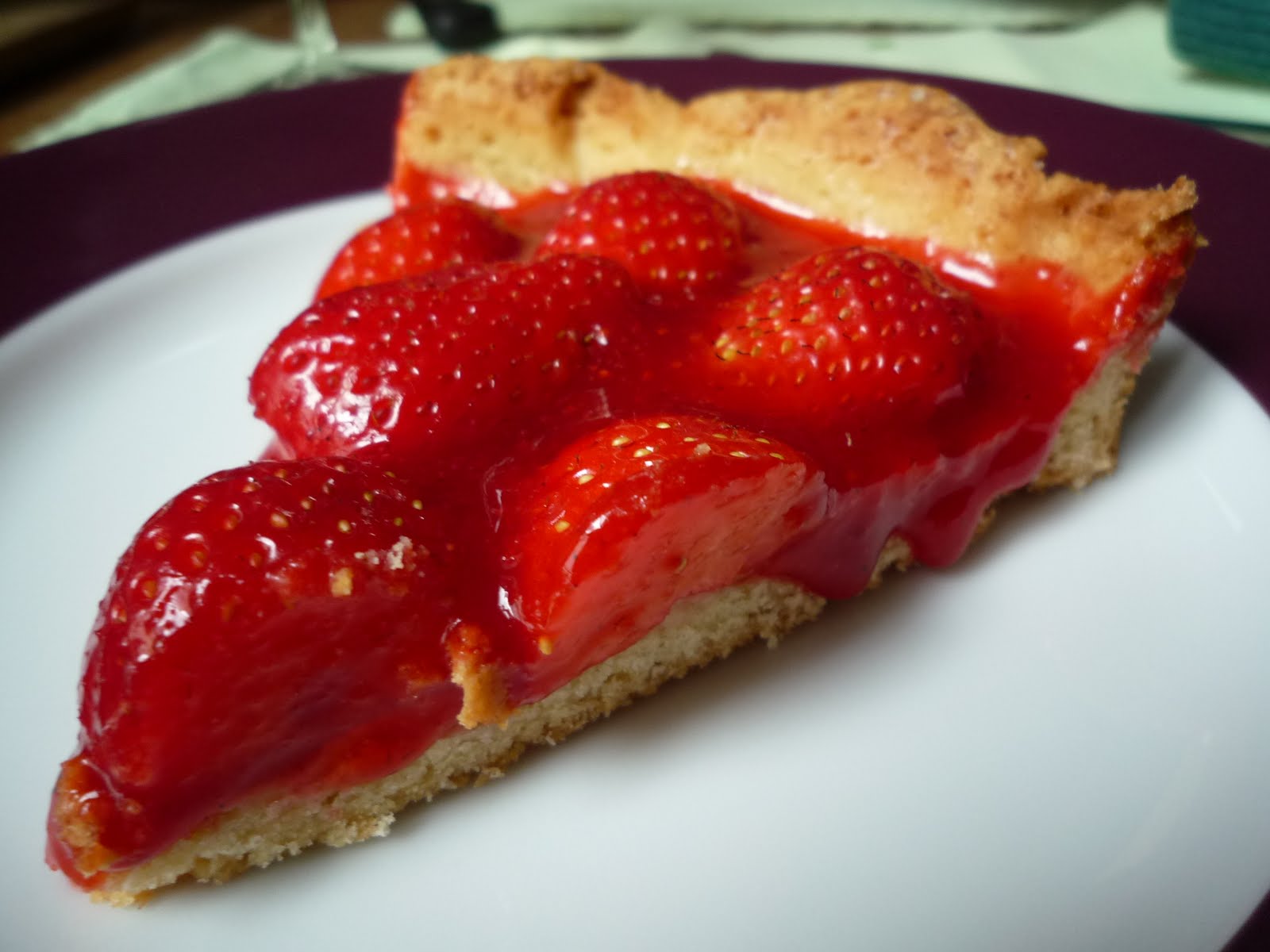 Bolli's Kitchen: Tarte aux fraises avec son coulis - Erdbeertarte mit ...