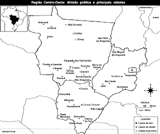 Geografia Fundamental: BRASIL - REGIÃO CENTRO-OESTE: DIVISÃO POLÍTICA E ...