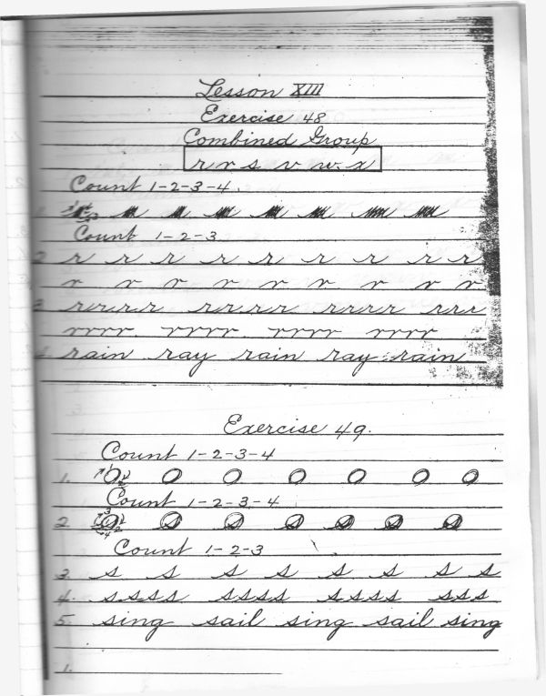 Ingilizce Cumleler: Cursive Writing