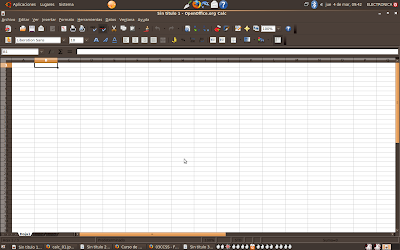 COMPUTACIÓN: PANTALLA DE CALC Y SUS BARRAS