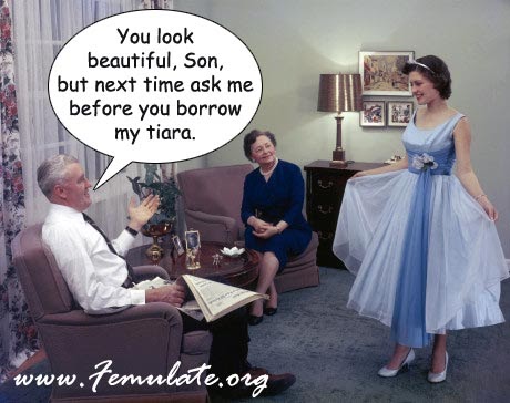 Femulate: queen complains to princess