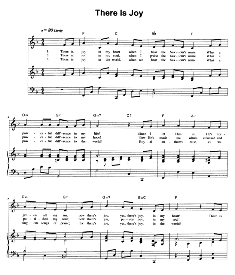 Share My Journey: New Hymn for today : "There is Joy"