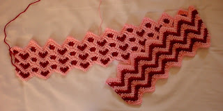 Sandy's Hook- A Crochet Blog: Sweetheart Ripple Afghan