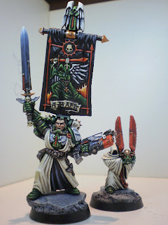 40k Showcase Miniature Painting Studio: Dark Angels Command Squad and ...