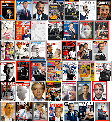 All Things Obama 2008: Obama Magazine Covers Collage