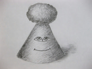 Draw on everything: Draw on That—Day Five: Shading Values on a Cone