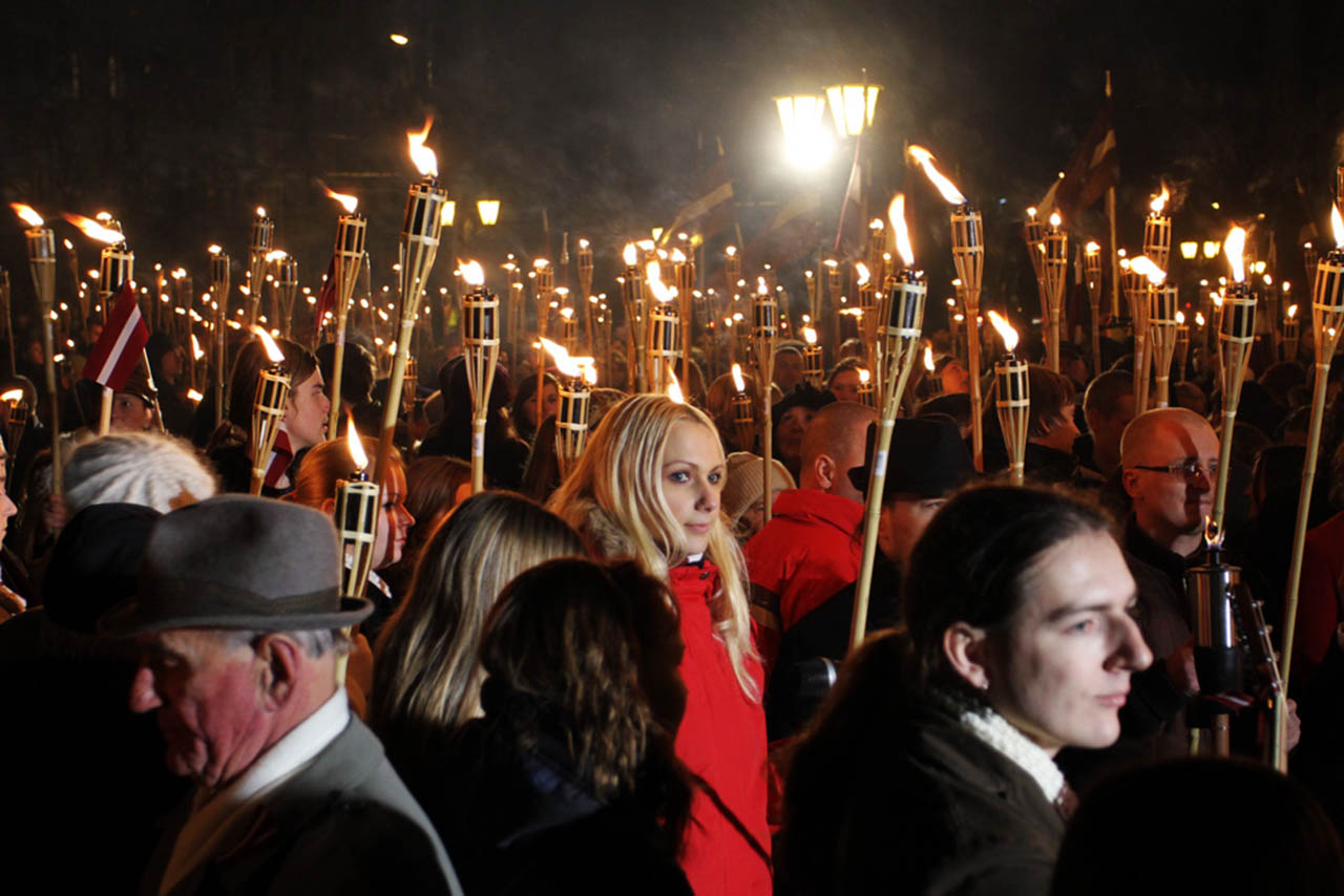 Torchlight Procession - Riga Photos