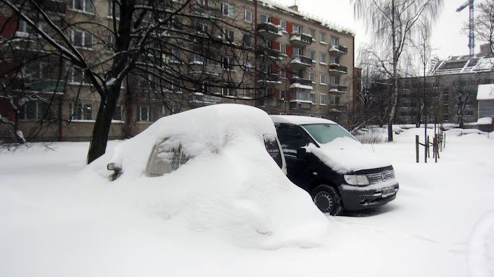 Extreme Snowing - Riga Photos