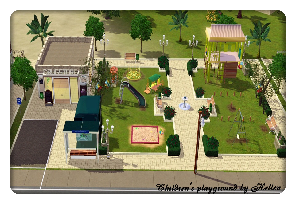 HelleN sims3 : Children's playground.