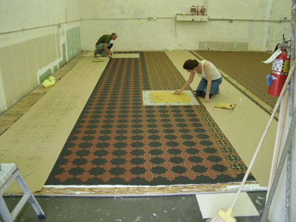 Artistic License News: Historic Floorcloth Recreated for Hay House