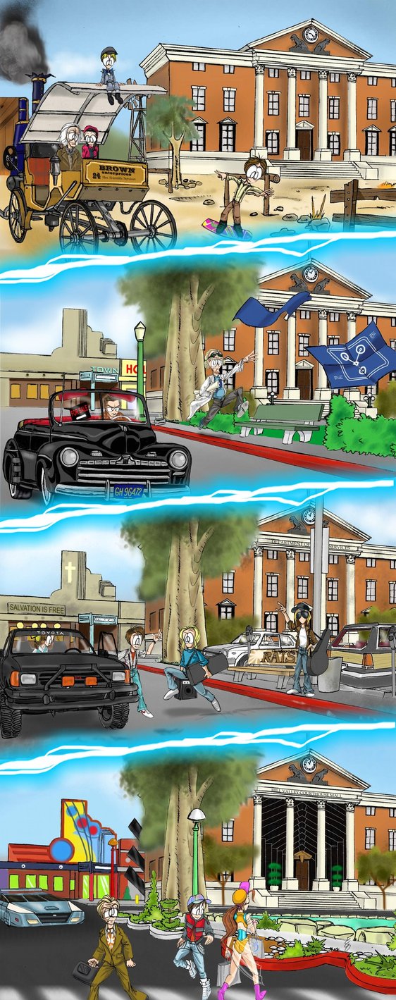 Hill Valley através dos tempos - DVD, sofá e pipoca