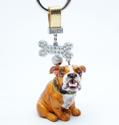 madamepOmmcustomorder: bellahunny8 - Bulldog Keychain