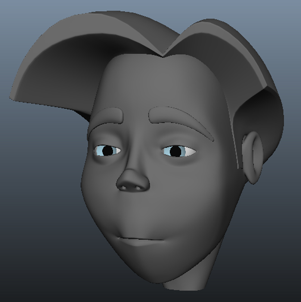 Maya cartoon character - maiospan