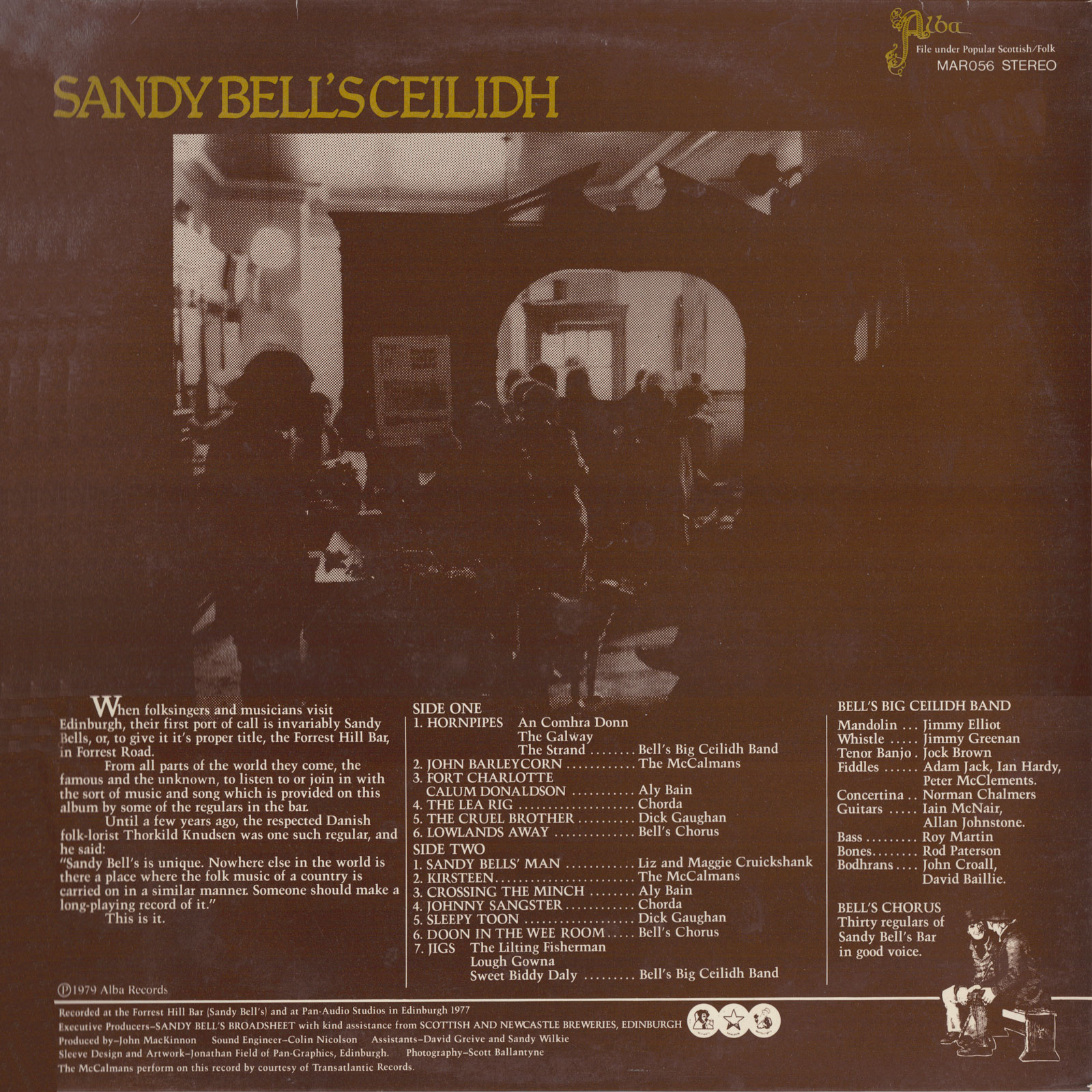 The Music Gatherer: Various Artists: Sandy Bell's Ceilidh (1979)