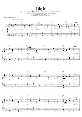 Sheet Music: Dig It