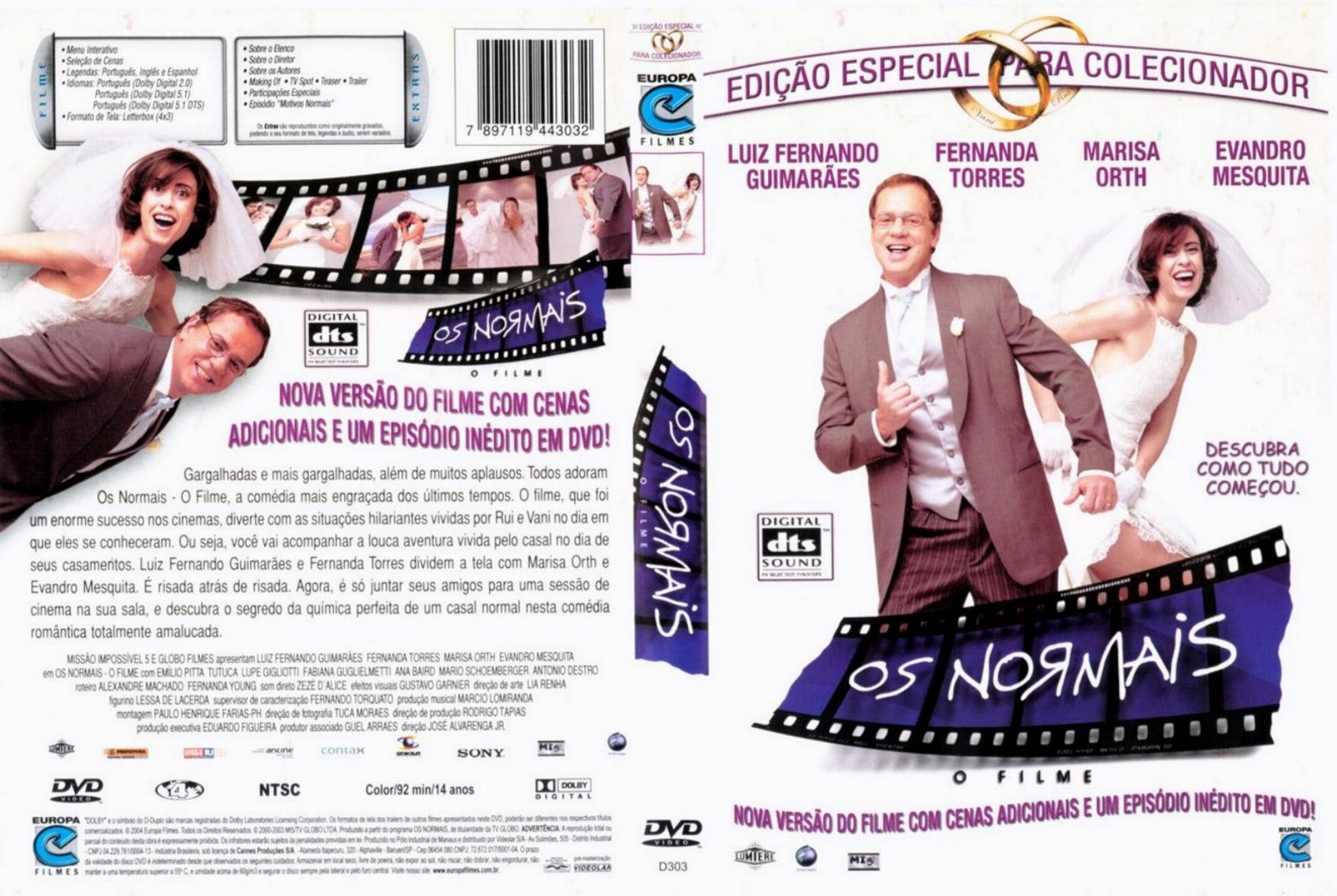 CAPAS DE FILME DE COMÉDIA: Os Normais 1
