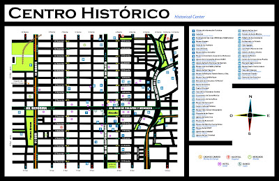 "Betobas Visual Design": Mapa de Puebla Atrás (Centro Histórico)