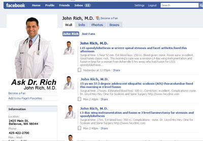 Una asociación recomienda a los médicos no flirtear en Facebook - TECLAZO
