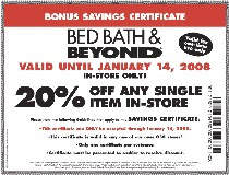 Coupon Heaven: Printable Coupon for Bed Bath and Beyond