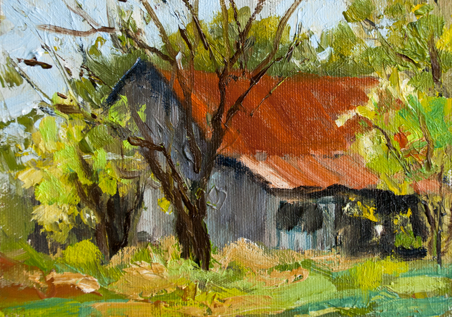 Kit Hevron Mahoney Fine Art: KMD2551 Countryside Springtime (landscape ...