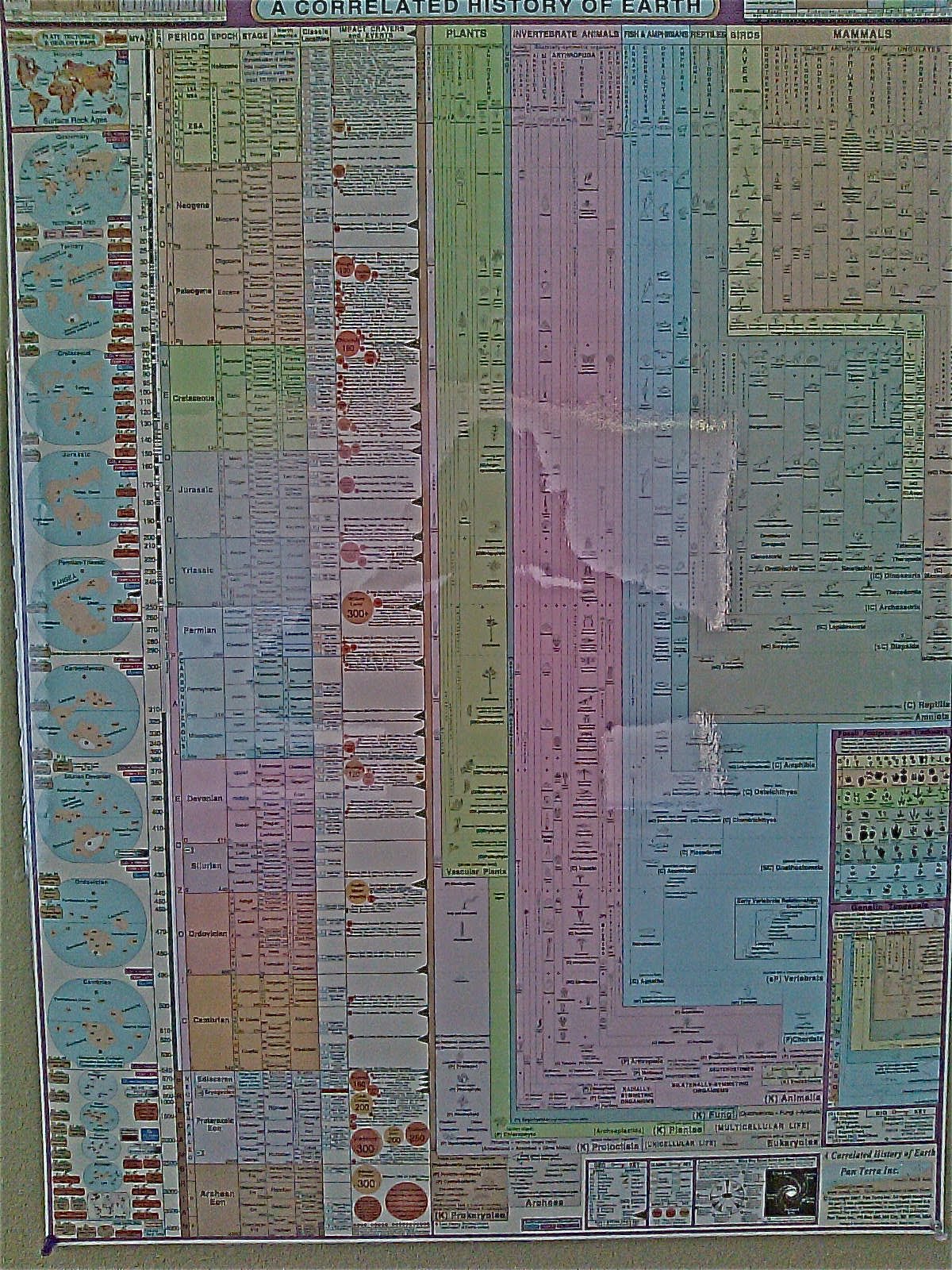 Where can I find a detailed poster explaining geological periods ...