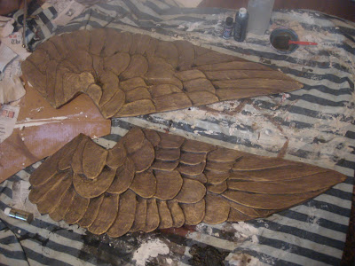 Carved Angel Wings