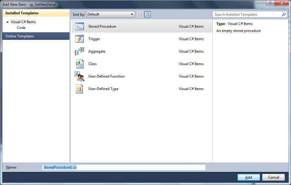 Elemental Sql Creating A Basic Clr Stored Procedure Using C In Visual
