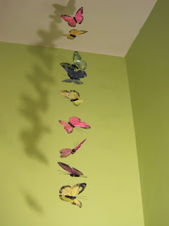 Bright as Yellow: Hanging Butterflies