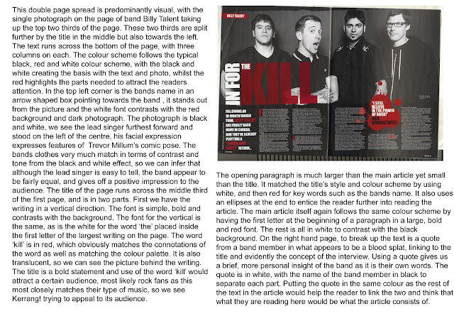 BeccaWhitmore ASMedia Coursework: Kerrang! Magazine Analysis - Double ...