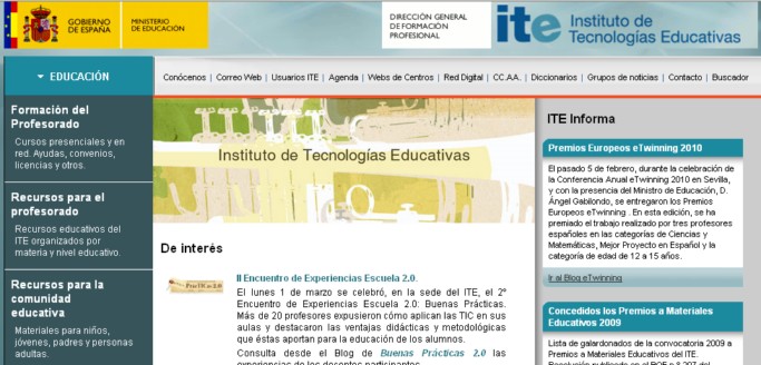 Modulo Formación Tic 2.0: Recursos del ITE: Instituto de Tecnologías ...