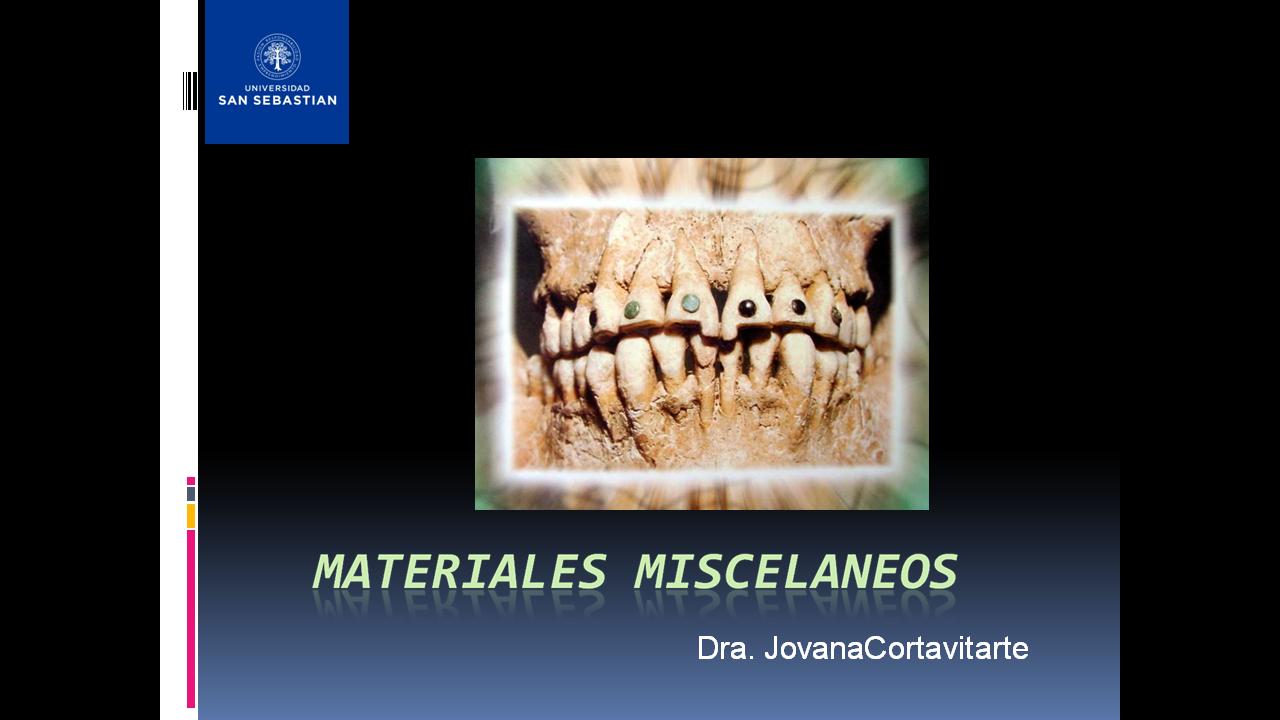 Blog Odontología 2ºB 2009: Biomateriales - Clase Materiales Misceláneos