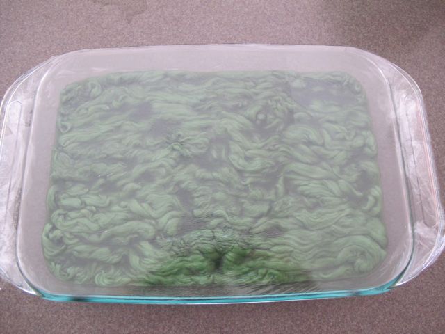 Wind Rose Fiber Studio: My Preferred Way of Dyeing Soy Silk Roving