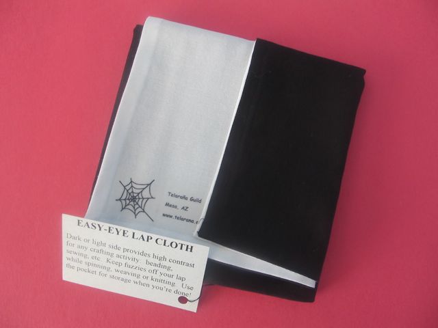 Wind Rose Fiber Studio: Black & White Lap Cloth ~ A Great Gift Idea!