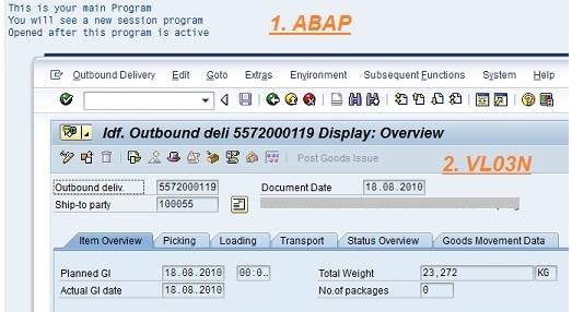 Sap Abap Technicals How To Open Sap Transaction Using Abap Function