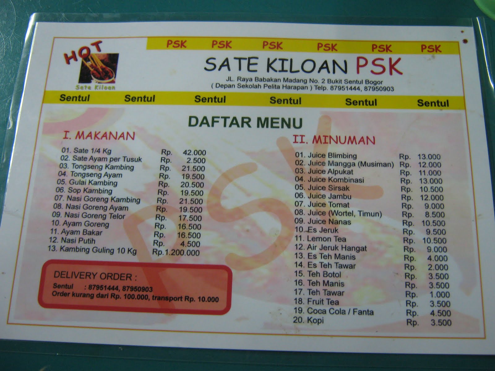pasar malam (koma) lidah: Sate Kiloan PSK, Jalan Raya Lenteng Agung ...