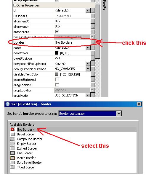 How to remove JTextArea line around rectangle (border) | Jet's Technical Side