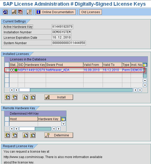 Sap Basis Society: How to obtain & install the license of Mini Sap