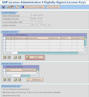 Sap Basis Society: How to obtain & install the license of Mini Sap