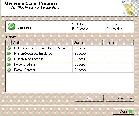 Sql Server 2008 : Generate Data Script : Connect SQL