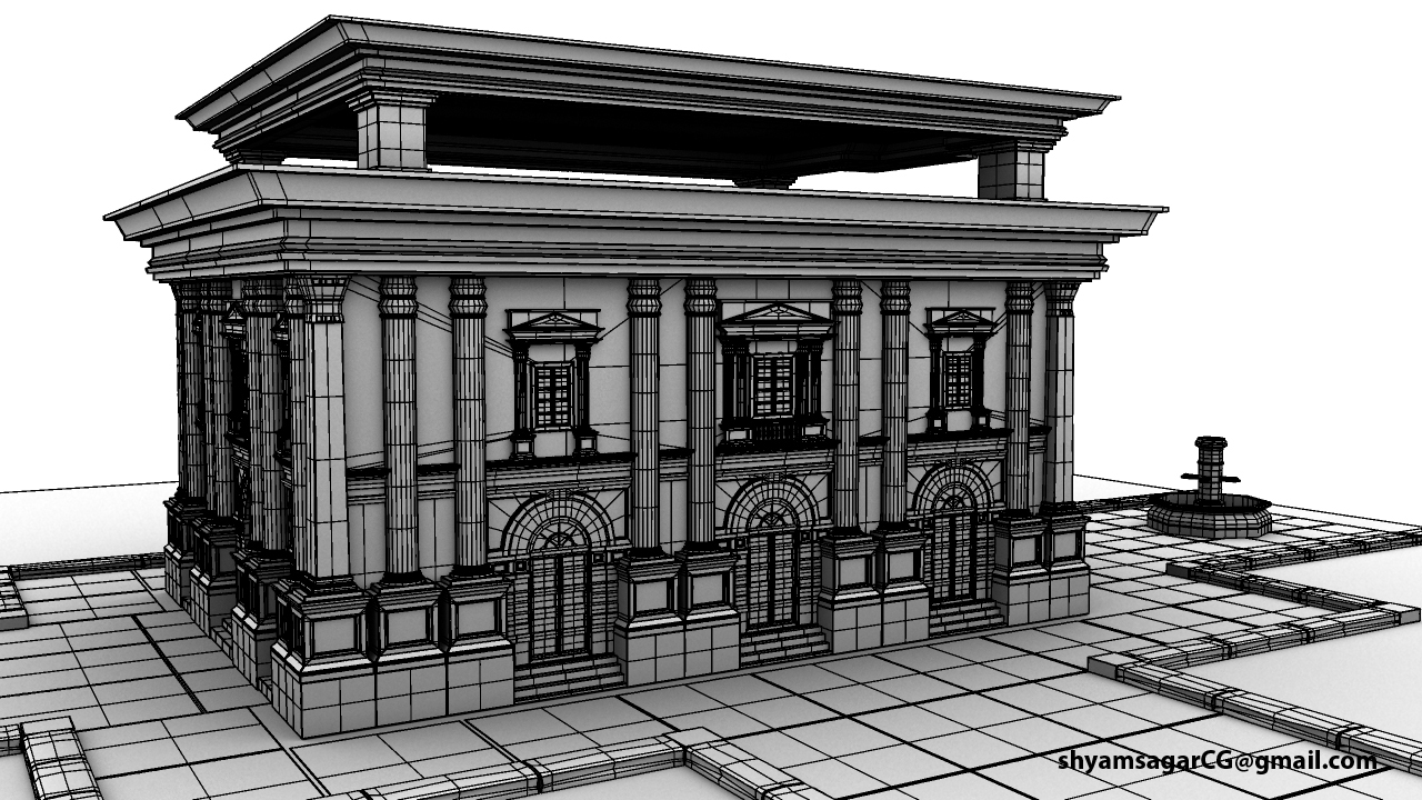 3D Artist-ShyamsagarS: 3d Exterior Set modeling