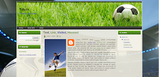 Blogger Templates Free: News Blogger Templates: Soccer