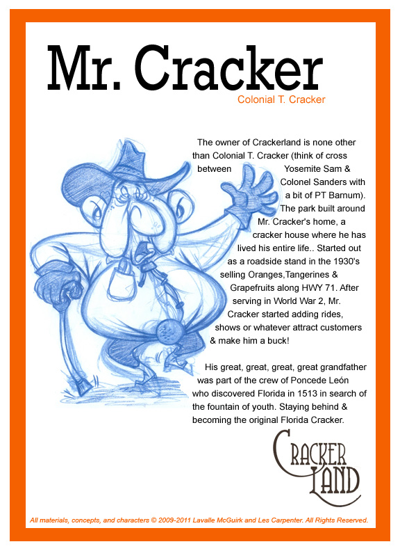 Crackerland - Official Blog: Mr. Cracker bio
