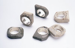 vikki kassioras contemporary jewellery: Concrete Rings
