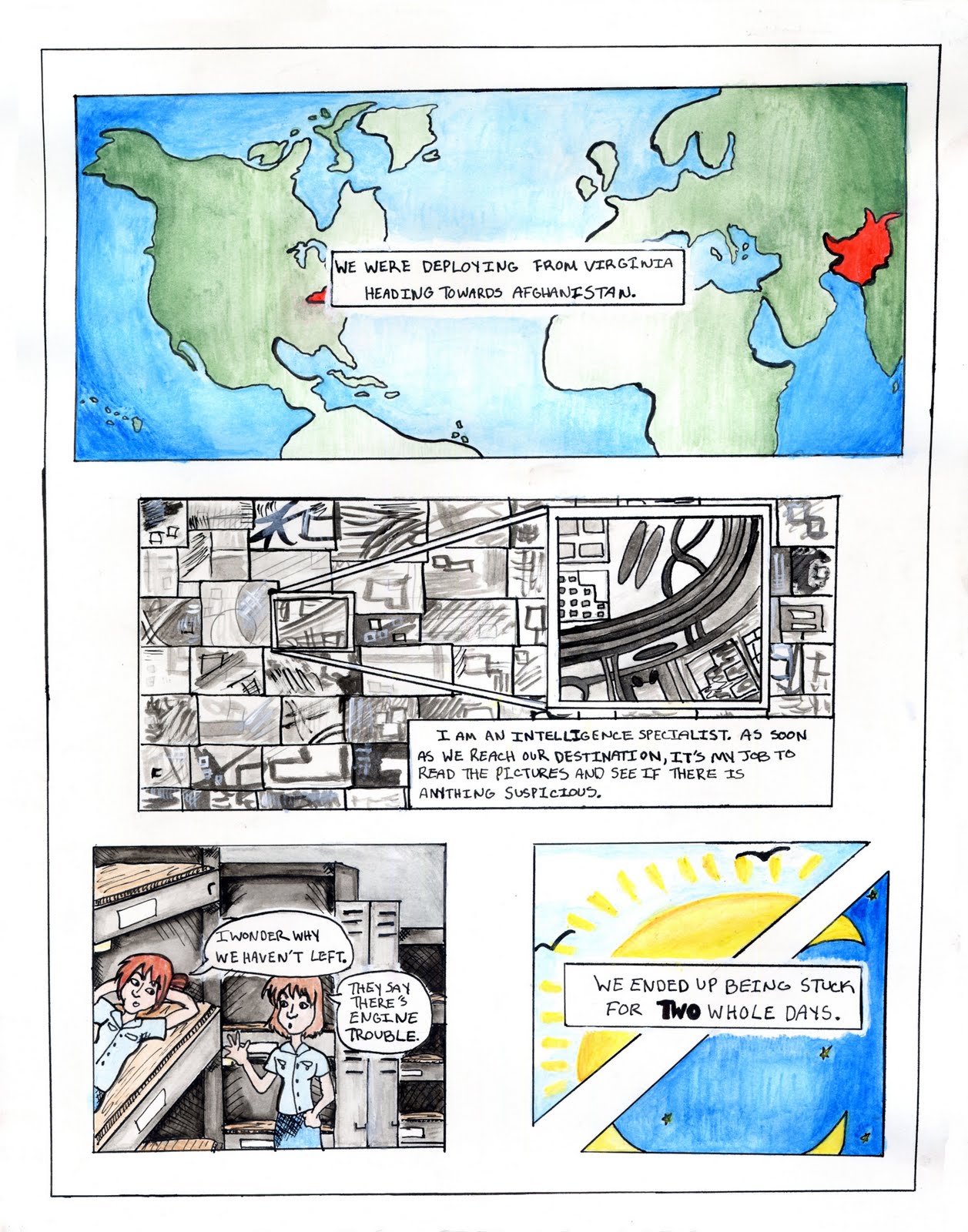 Italian and Ginger: Veterans Comic: Deployment