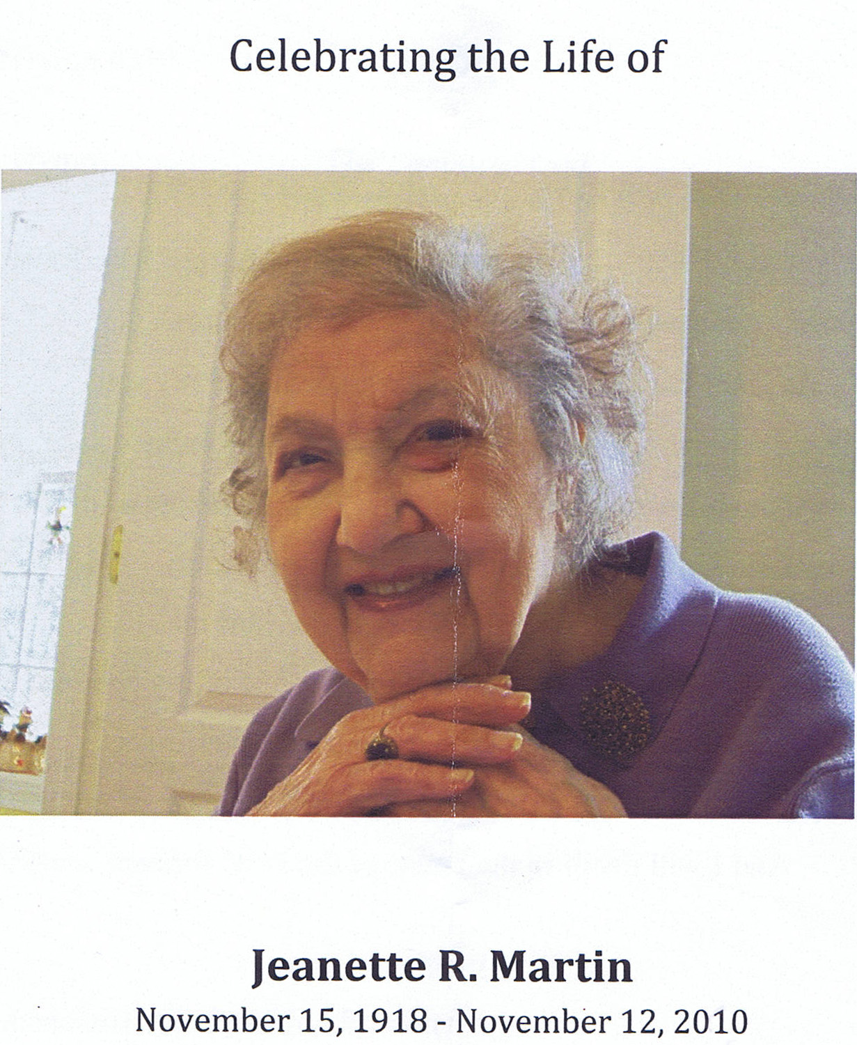 Martin Family Blog: Celebration of her life - Jeanette R. Martin