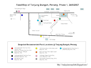 Snapshots: Food Map, Tanjung Bungah, Penang