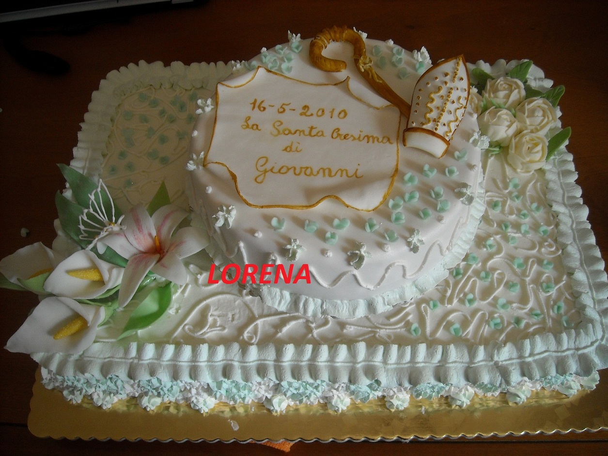 LE TORTE DI LORENA ....E NON SOLO!!!!!: CRESIMA di GIOVANNI